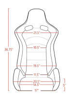 Status Racing SRS1064-B-STAT Touring Reclining Seat | Black | Pair ...