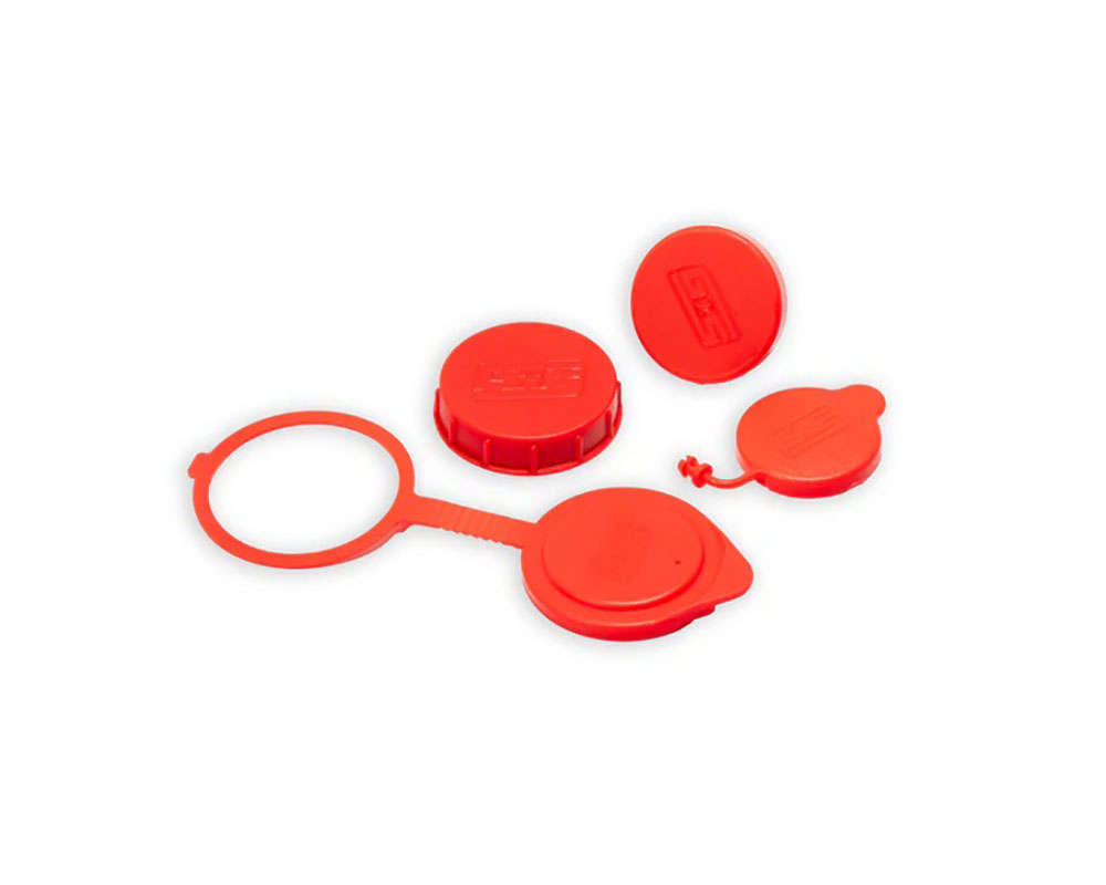 GrimmSpeed 113121RED-GRIMM Red Engine Bay Dress-Up Caps | Fitment ...