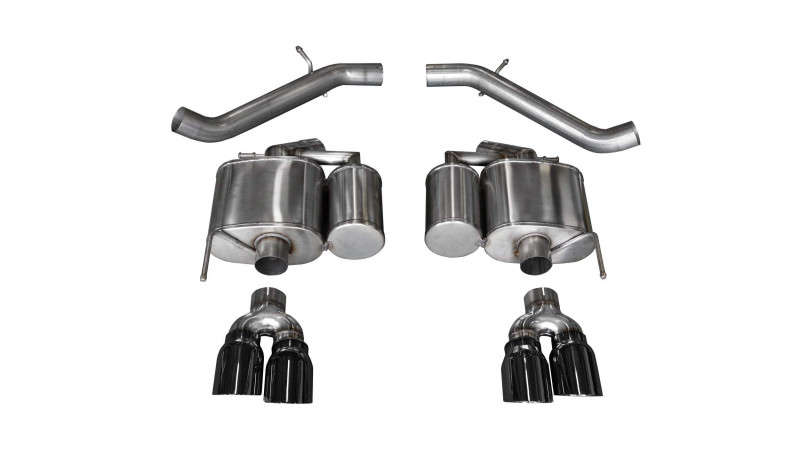 CORSA Performance COR-14478BLK Sport Sound 3" Dual Rear Exit Axle-Back Exhaust w/ 4" Black Tips ...