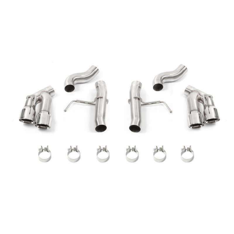 Mishimoto MMEXH-CAM8-16AQTRP-MM Race Quad Tip Axle Back Exhaust with ...