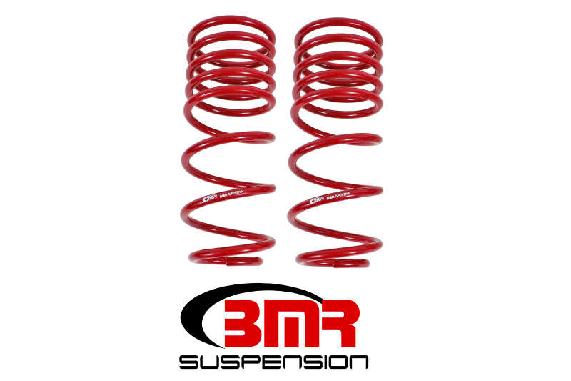 BMR Suspension SP092R-BMR Red Lowering Springs | Rear | 1.25 Inch Drop ...