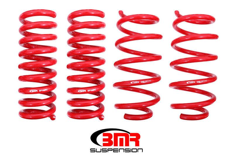 BMR Suspension SP110R-BMR Red Lowering Springs | Set Of 4 | 1.25 Inch ...