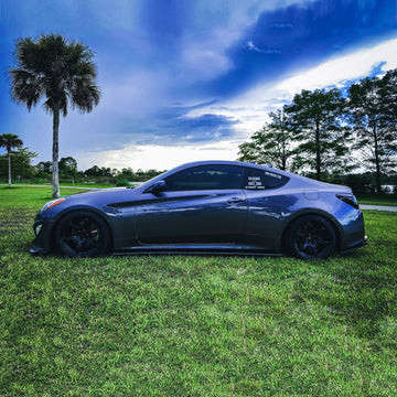 Street Aero s-ssa-hyn-003-cf-s81-SA Side Skirt Splitter Set Cross Faded ...