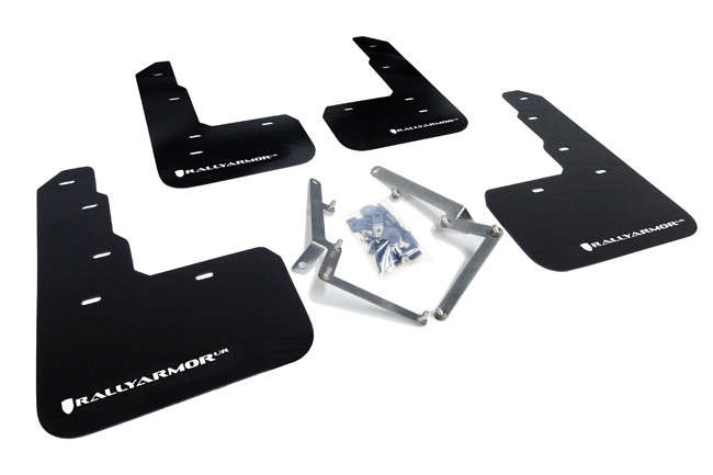 Rally Armor MF47-UR-BLK/WH-RAL UR Black Mud Flap | White Logo | Fitment ...