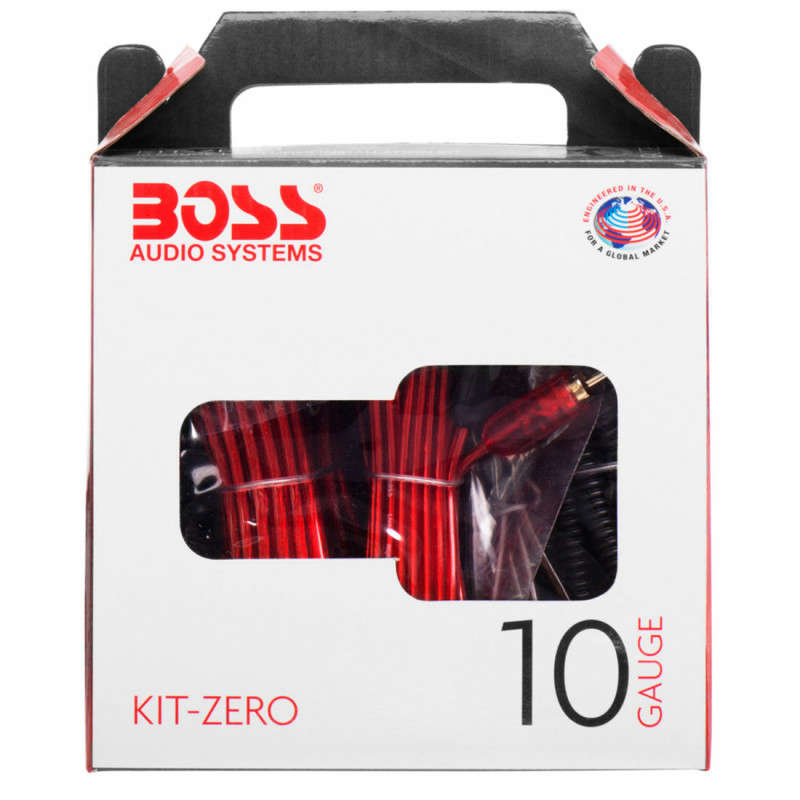 Boss Audio KIT-ZERO-BOSS Systems 10-Gauge Amplifier Installation Kit ...