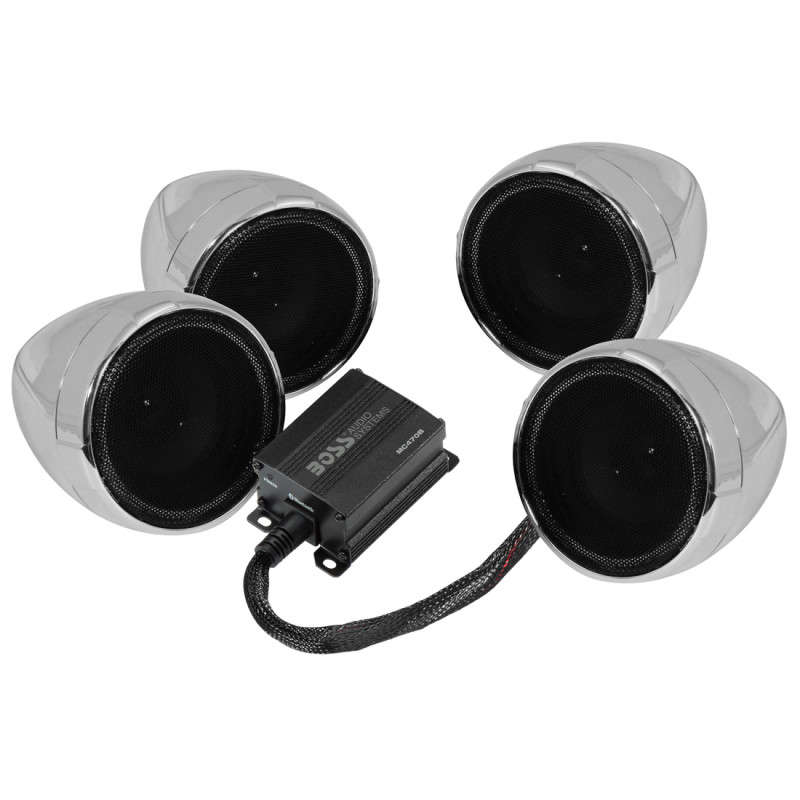 Boss Audio MC470B-BOSS Systems 1,000-Watt Bluetooth 3" Speaker Kit ...
