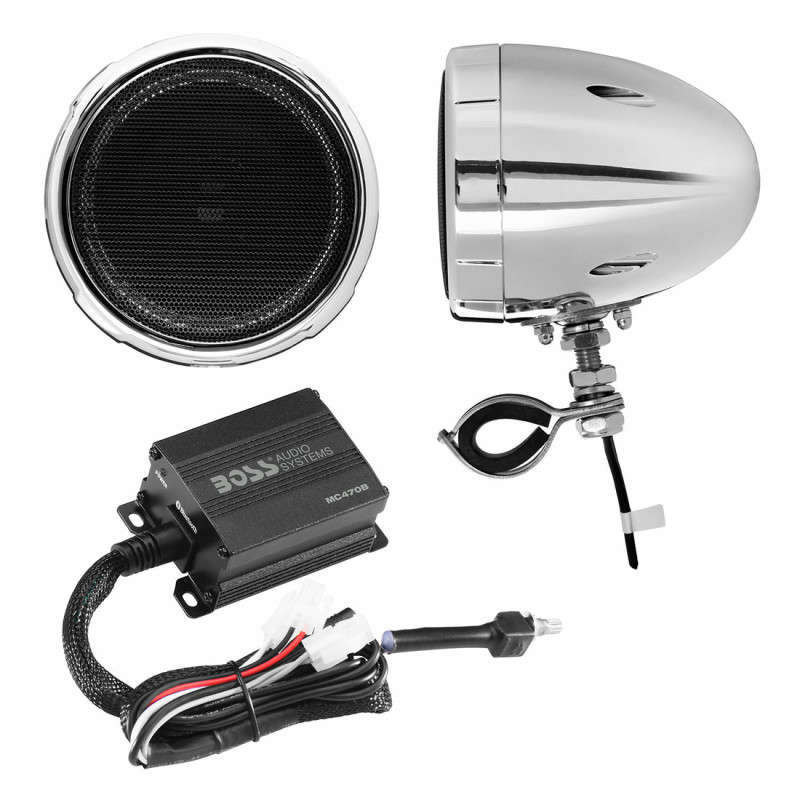 Boss Audio MC470B-BOSS Systems 1,000-Watt Bluetooth 3" Speaker Kit ...