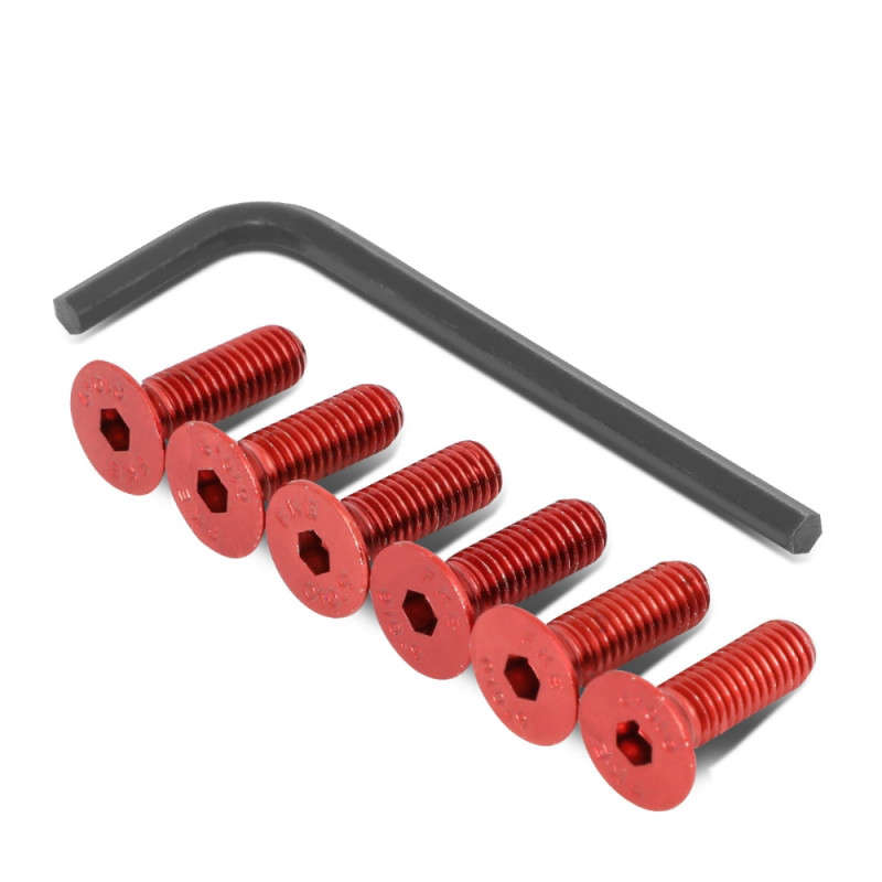 NRG SWS-100RD-NRG Steering Wheel Screw Upgrade Kit | Conical | Red ...