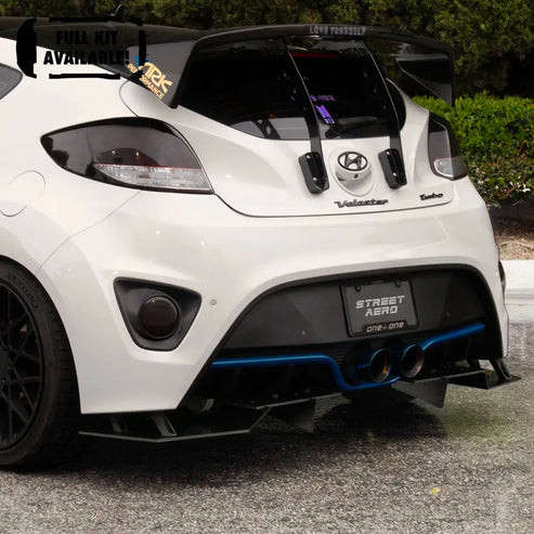 Street Aero s-rda-hyn-02-e1-SA Rear Diffuser (13-17 Hyundai Veloster ...