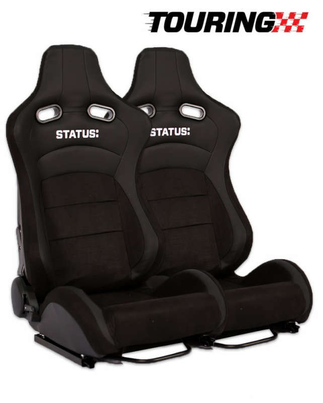 Status Racing SRS1064-B-STAT Touring Reclining Seat | Black | Pair ...