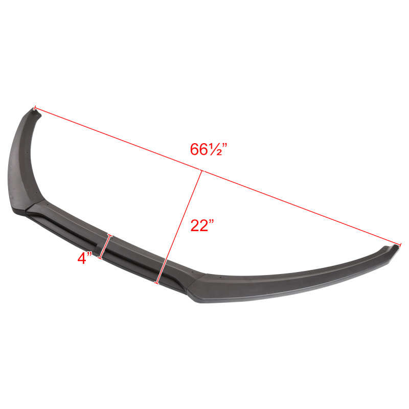 Spec-D Tuning LPF-FOC15BK-AK-SPECD Matte Black Polypropylene 3PC Bumper ...