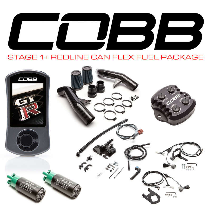 COBB NIS008011PCFFF-COBB Stage 1+ Redline Carbon Fiber CAN Flex Fuel ...