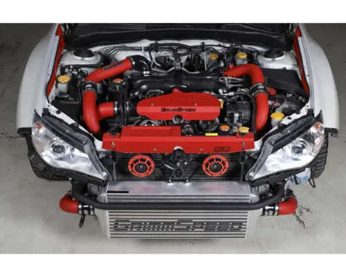 GrimmSpeed 90229-GRIMM Red Piping Front Mount Intercooler Kit | Fitment ...