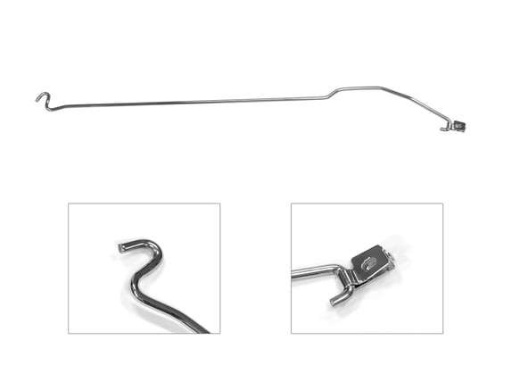 Drake Muscle Cars E5RZ-16826-S-DMC Stainless Steel Hood Prop Rod ...