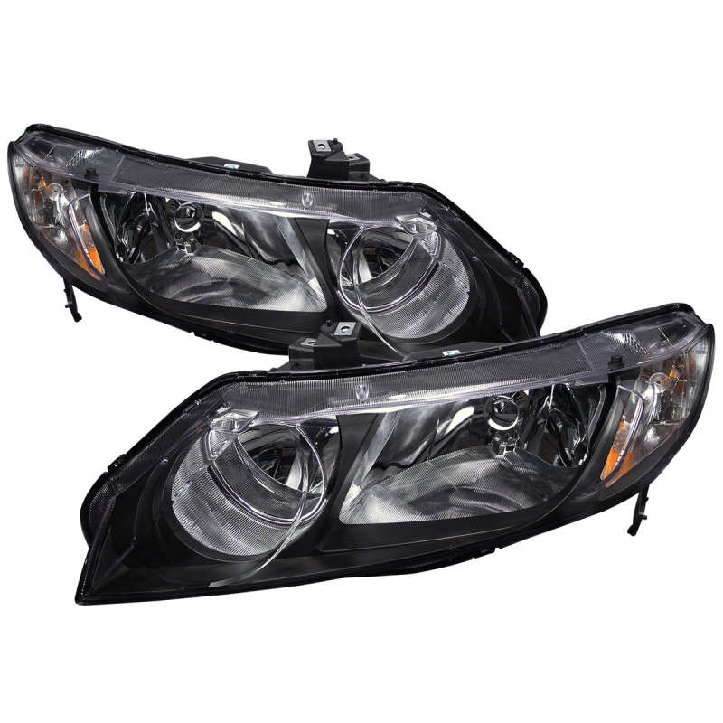 Spec-D Tuning 2LH-CV064JM-RS-SPECD Crystal Headlights | Matte Black ...
