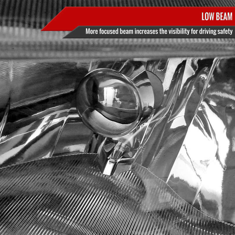 Spec-D Tuning 2LH-CV064JM-RS-SPECD Crystal Headlights | Matte Black Housing/Clear Lens | Fitment ...