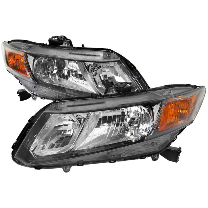 Spec-D Tuning 2LH-CV12JM-RS-SPECD Crystal Headlights | Matte Black ...