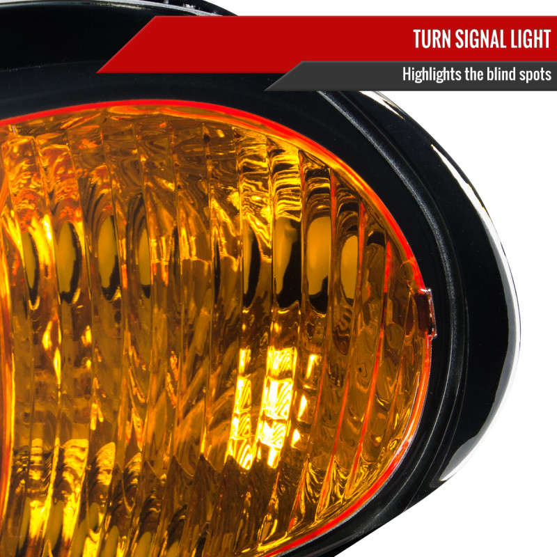 Spec-D Tuning 2LH-DEL93JM-EU-SPECD Crystal Headlights w/ Amber ...