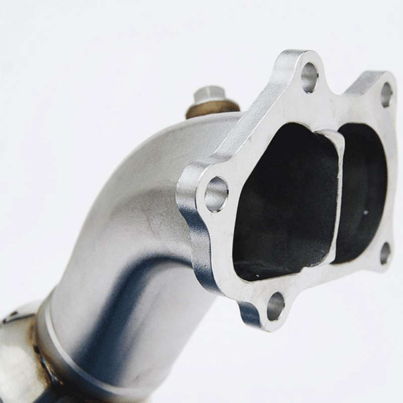 Invidia INV-HS08SW1DOC Down Pipe w/ High Flow Cat | Twin O2 Sensor Bung ...