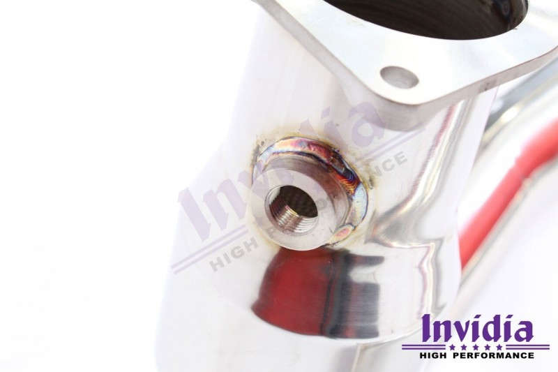 Invidia INV-HS15SWMDOCB J-Pipe w/ Bottom High Flow Cat Down Pipe | 76mm ...