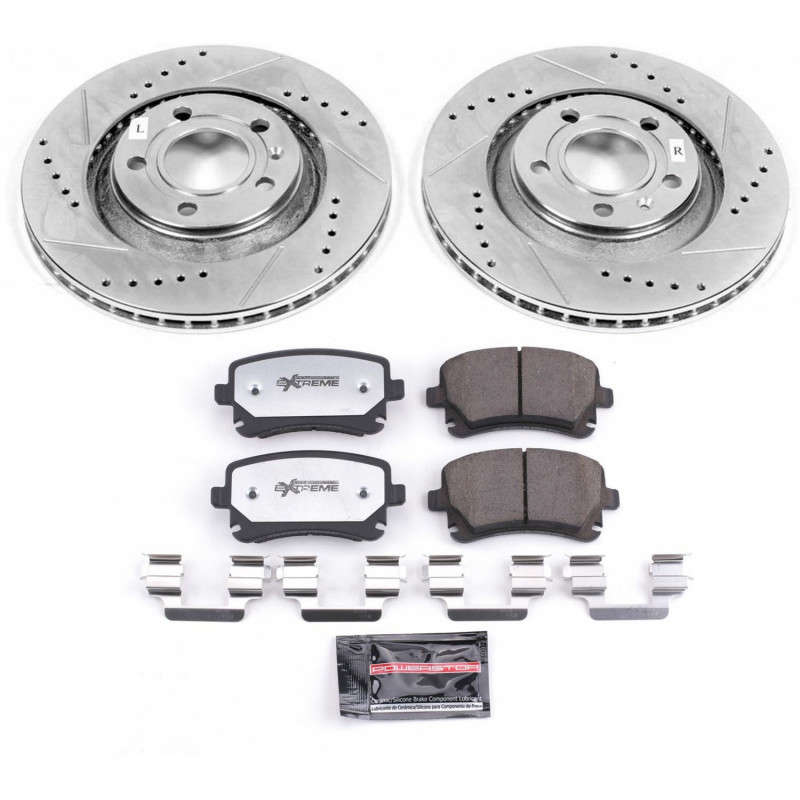 PowerStop K4564-26-PS Z26 Street Warrior Rear Brake Kit | 5 Lug Models ...