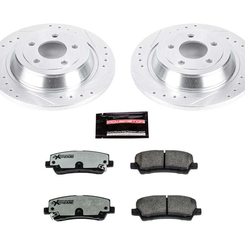 PowerStop K6813-26-PS Z26 Street Warrior Rear Brake Kit For 5 Lug ...