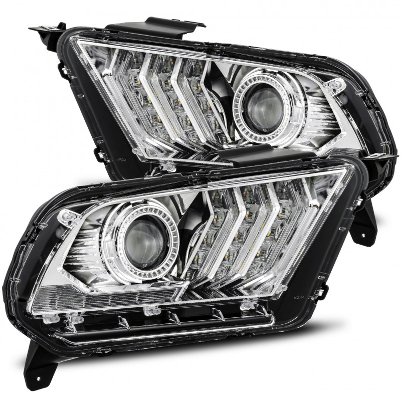 AlphaRex ALPHA-880111 Pro Halogen Projector Headlights (Chrome) | 10-14 ...