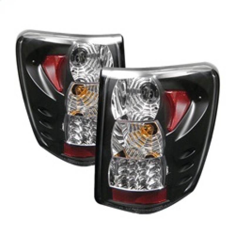 Spyder 5005663-SPDR LED Tail Lights Version 2 (Black) | 99-04 Jeep ...