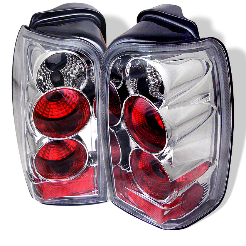 Spyder 5007308-SPDR Euro Style Tail Lights (Chrome) | 96-02 Toyota ...