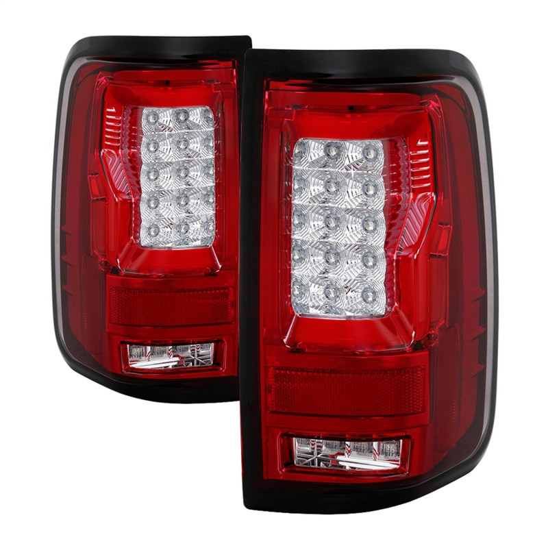 Spyder 5084194-SPDR LED Tail Lights Version 2 (Red Clear) | 04-08 Ford ...