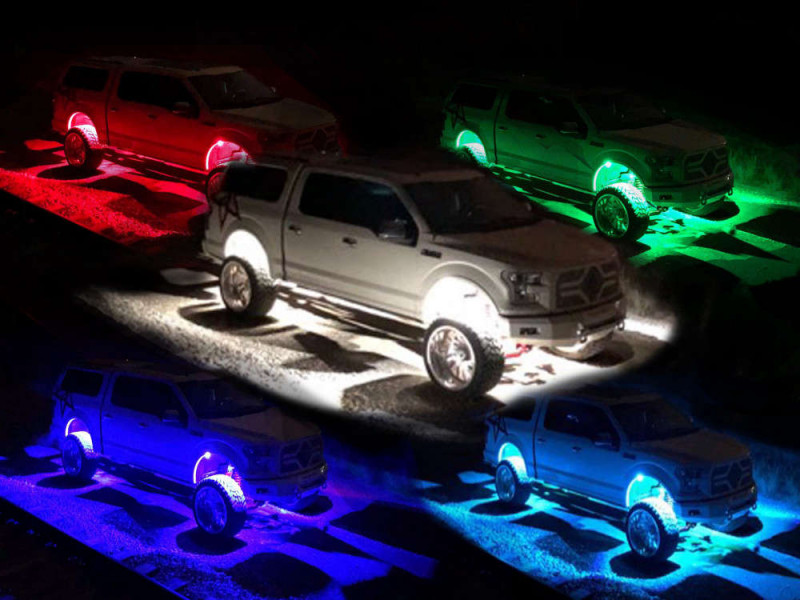 Black Label Lighting BLL-RLKRGBW12E Rock Light Kit (RGBW) - 12 Pods w ...