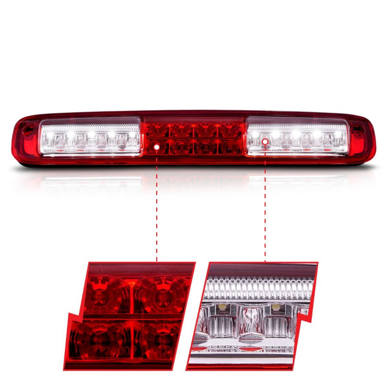 Anzo 531029-ANZO Third Brake Light Assembly | Led | Red/Chrome ...