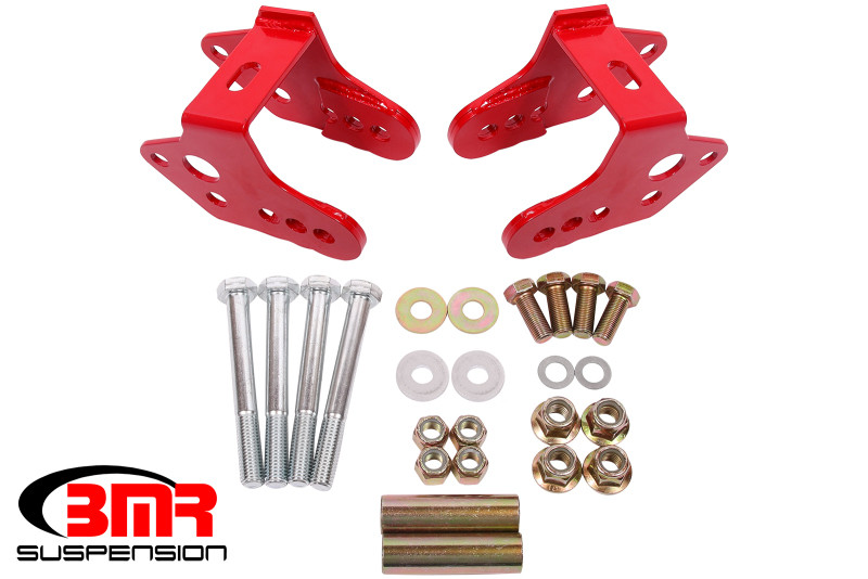 BMR Suspension CAB740R-BMR Red Control Arms Relocation Brackets | Bolt ...