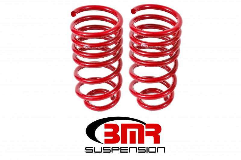 BMR Suspension SP024R-BMR Red Lowering Springs | Rear | 1.4 Inch Drop ...
