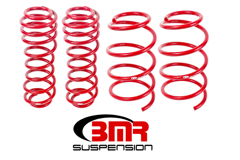 BMR Suspension SP068R-BMR Red Lowering Springs | Set Of 4 | 1.5 Inch ...