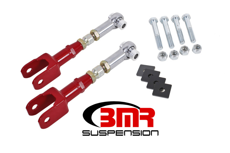 BMR Suspension TR005R-BMR Red Toe Rods | Rear | On-Car Adjustable | Rod ...