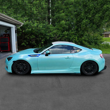 Street Aero s-ssa-frs-002-cf-s73.5-SA Side Skirt Splitter Set Cross ...