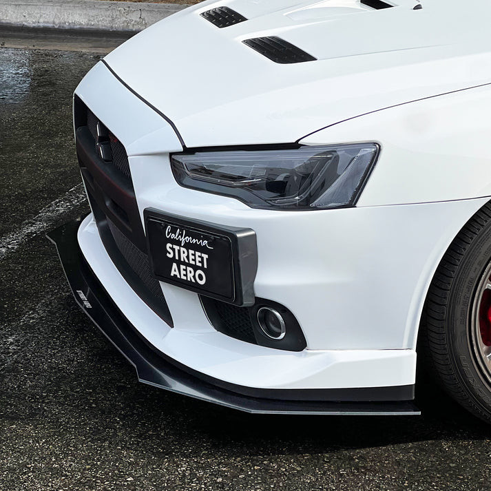 Street Aero s-fsa-mit-01-SA Front Splitter | 08-15 Mitsubishi Lancer ...