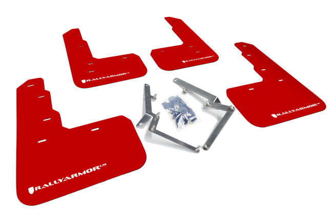 Rally Armor MF47-UR-RD/WH-RAL UR Red Mud Flap | White Logo | Fitment ...