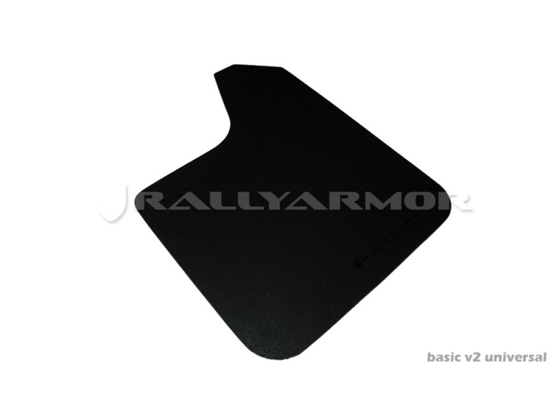 Rally Armor MF12-BAS-BLK-RAL Universal Basic Black Mud Flap/Black Logo ...