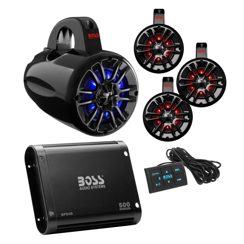 Boss Audio UNI4RGB-BOSS Systems Universal Bluetooth Remote Controlled ...