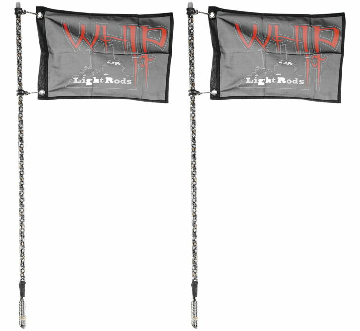 Whip It SB-CHSBTR-132-WHIP SOL Deluxe LED Whip | Black | 3 Foot | Pair ...