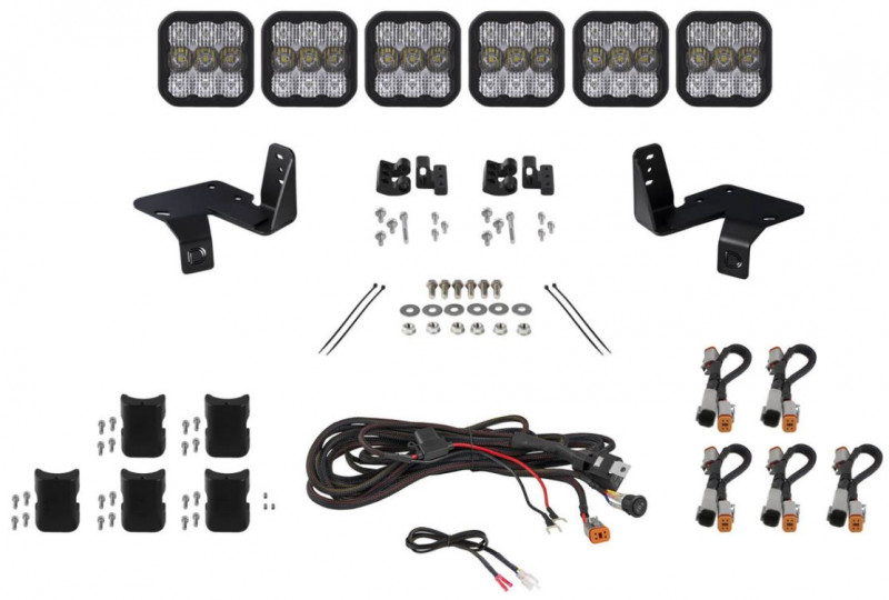 Diode Dynamics DD7571-DIOD SS5 Sport White Combo CrossLink Grille ...