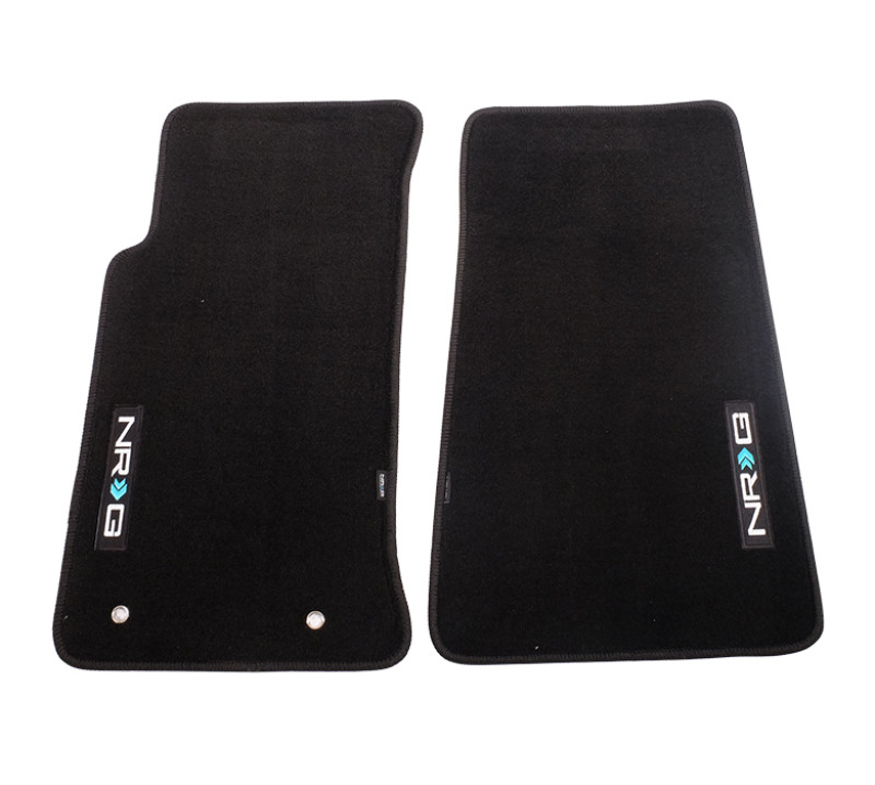 NRG FMR-900-NRG Logo Carpeted Floor Mats | Black | 1st Row | 2 Pieces ...