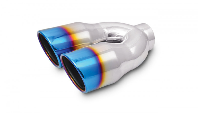 Vibrant Performance 1326B-VP Rolled Burnt Dual Outlet Weld-On Exhaust ...