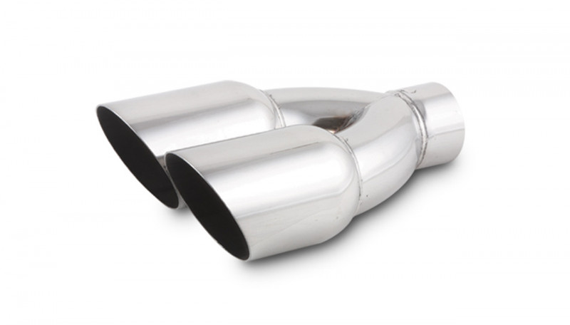 Vibrant Performance 1333-VP 10" Polished Dual Outlet Weld-On Exhaust ...