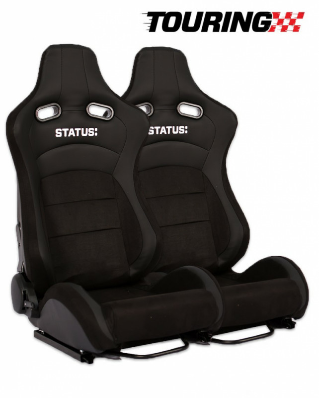 Status Racing SRS1064-B-STAT Touring Reclining Seat | Black | Pair ...