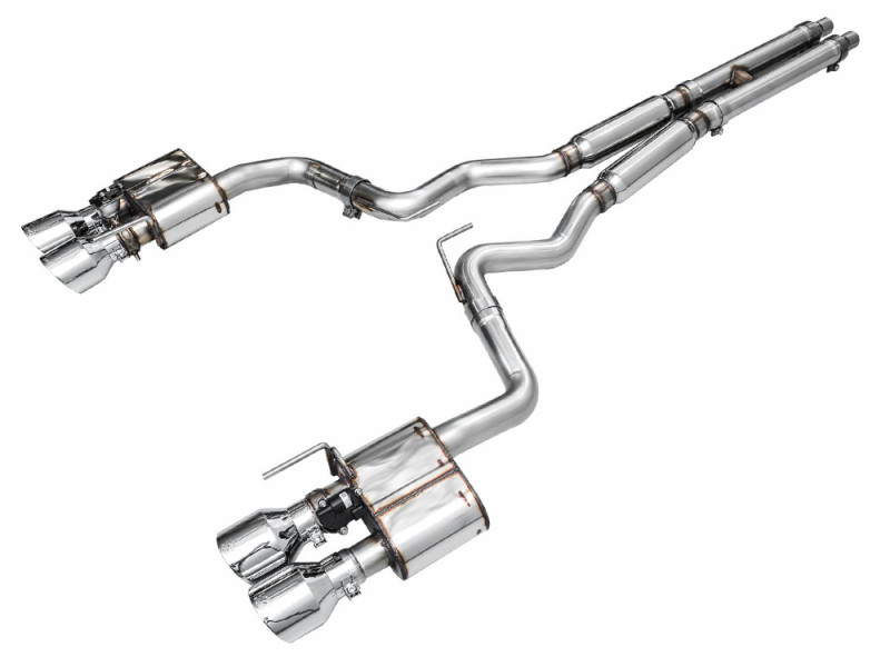 AWE Tuning AWE-3025-42375 SwitchPath Exhaust | 3" Diameter | With Quad ...