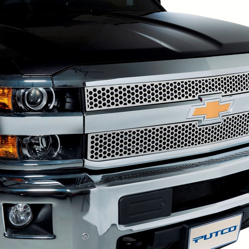 Putco 84200-PUT Punch Stainless Steel Grilles | Billet Grille Overlay ...