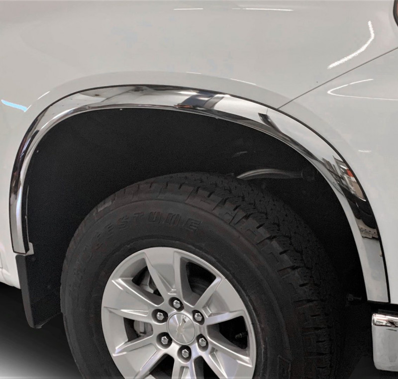 Putco 97125-PUT Stainless Steel Fender Trim Kits (19-24 Chevy Silverado ...
